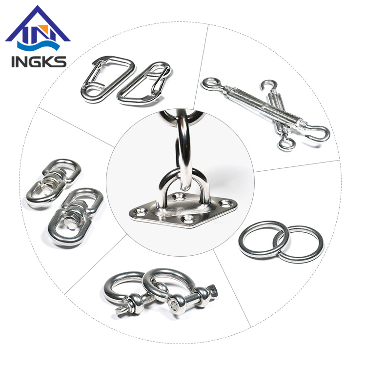 Stainless Steel Pin Anchor Shackle Snap Hook Turnbuckle Rigging ...